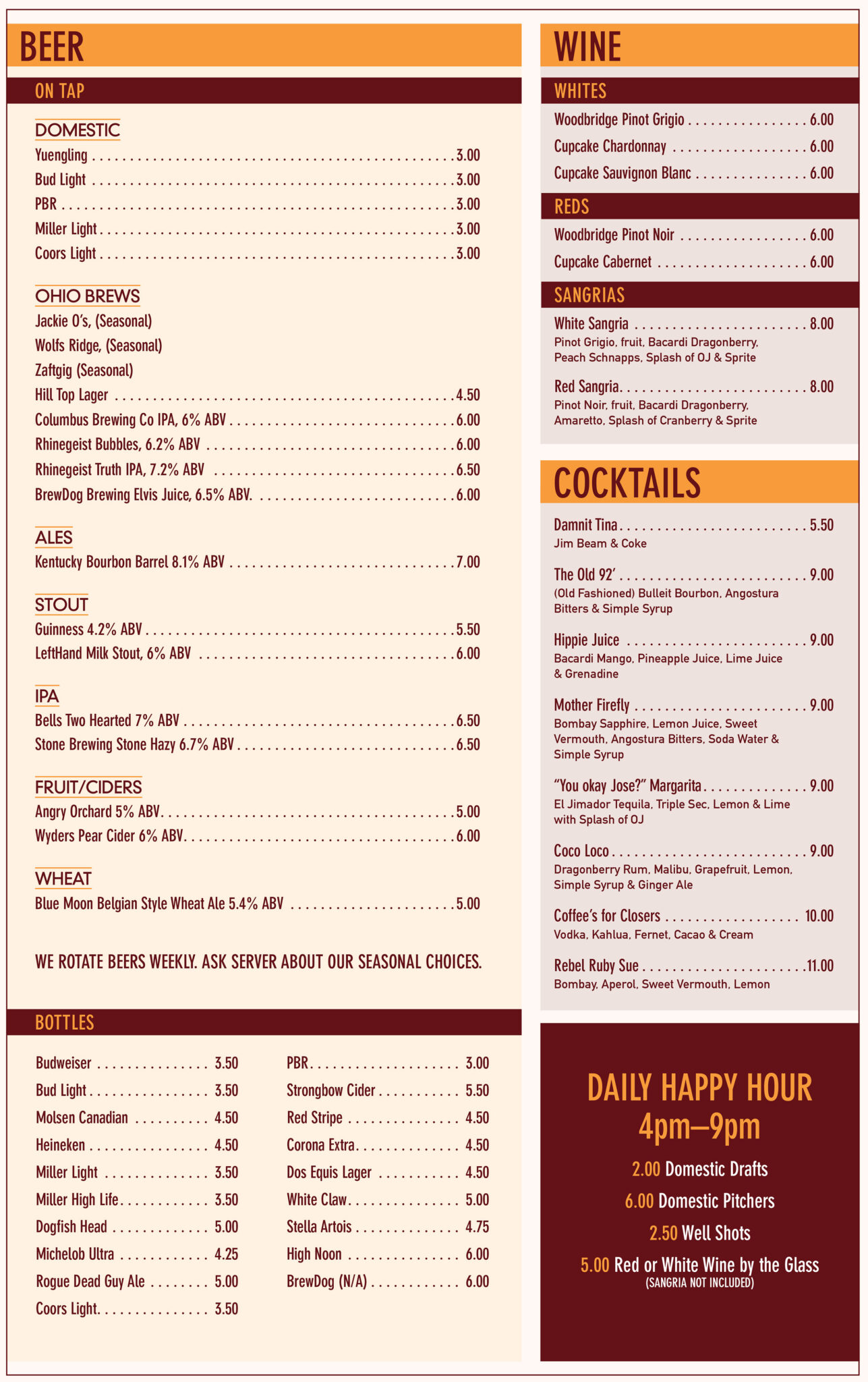 Beer | Hounddog's Pizza